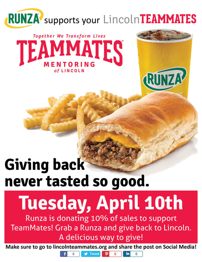 Runza Day - Lincoln TeamMates