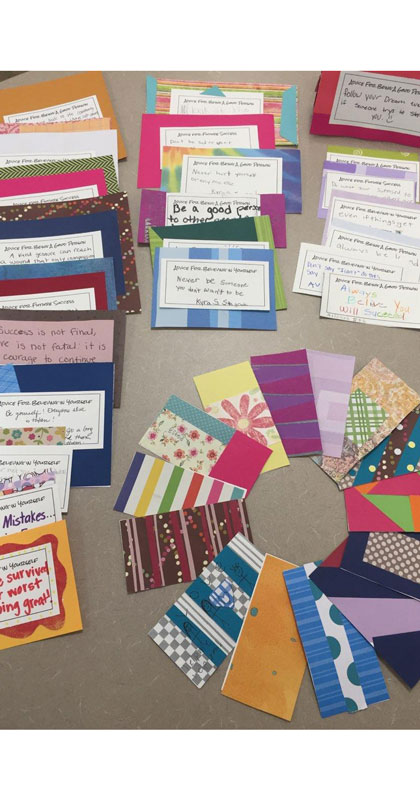 Youth Helping Youth: TeamMates Prepare Advice Cards for the HUB ...
